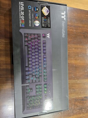 Thermaltake GKB-LVG-SSBRUS-01 Level 20 GT RGB Cherry MX Silver Gaming ...