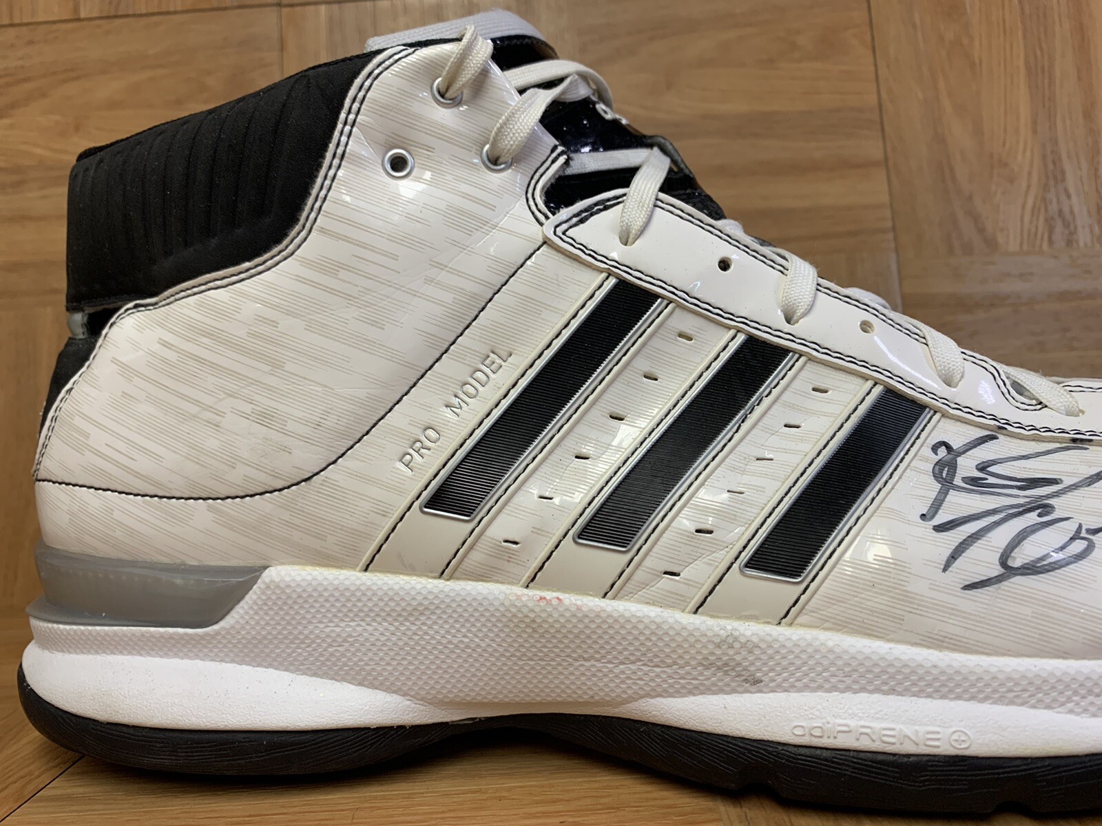 ADIDAS PRO MODEL NBA Kurt Thomas Player Exclusive Game Worn Autographed ...