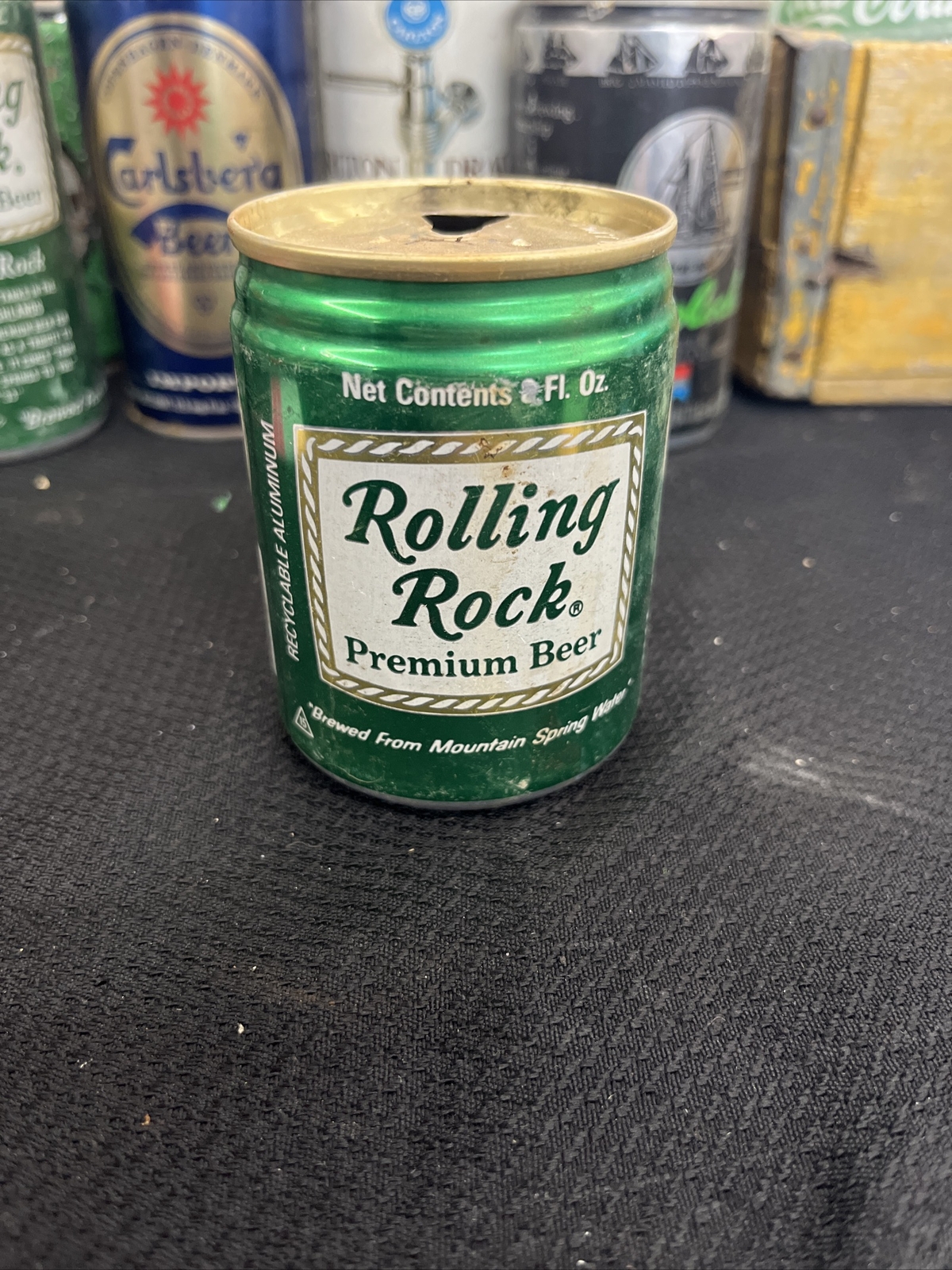 Vintage 70's Rolling Rock 8oz Beer Can. AD | eBay