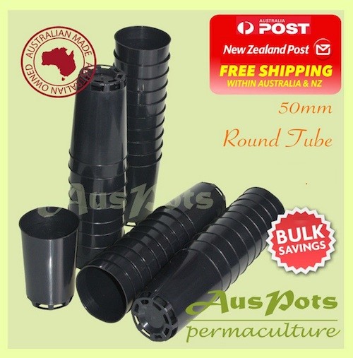 50mm Round Plastic Tube / Pot x 1,700pcs - Propagation, Seedings, Herbs ...
