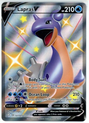 Pokemon TCG Lapras V (Full Art) SV110/SV122 Shining Fates: Shiny Vault ...