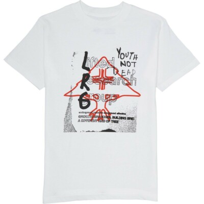 LRG Tag S/S T-Shirt Men's Medium White Lifted Research Group Urban NWT ...