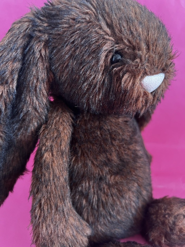 Jellycat London Walnut Bashful Bunny Medium 12" Plush Toy Plushie RARE ...