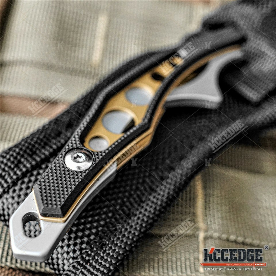 7.25" Tactical Fixed Blade Knife With Sheath Combat Knife Survival ...