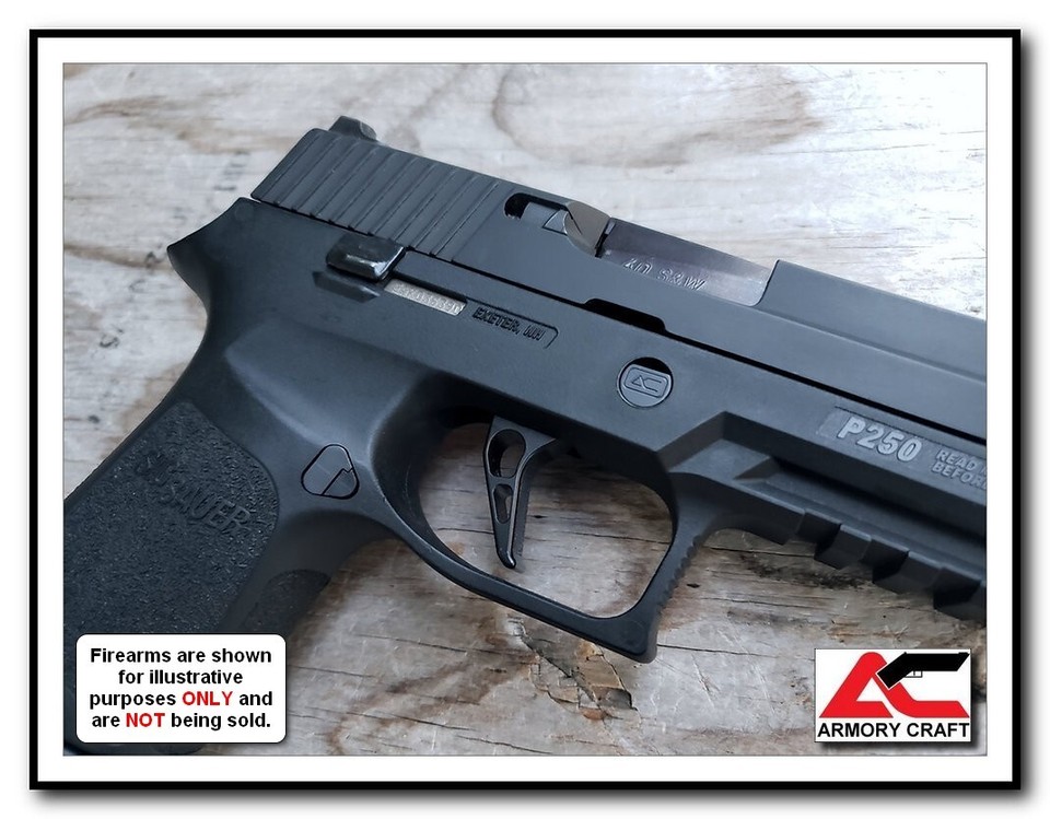 Premium Adjustable Flat Trigger For Sig Sauer P250 by Armory Craft | eBay