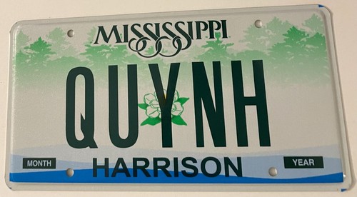 QUYNH Vanity License Plate Mississippi Oron Maiden Comic Books | eBay