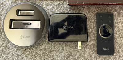 Vintage Microsoft Zune Accessory Wireless Remote Control + Dock + Wall ...