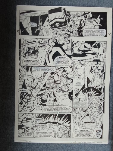 2000 AD Judge Dredd Original Comic Page Artwork by Lee Sullivan | eBay UK