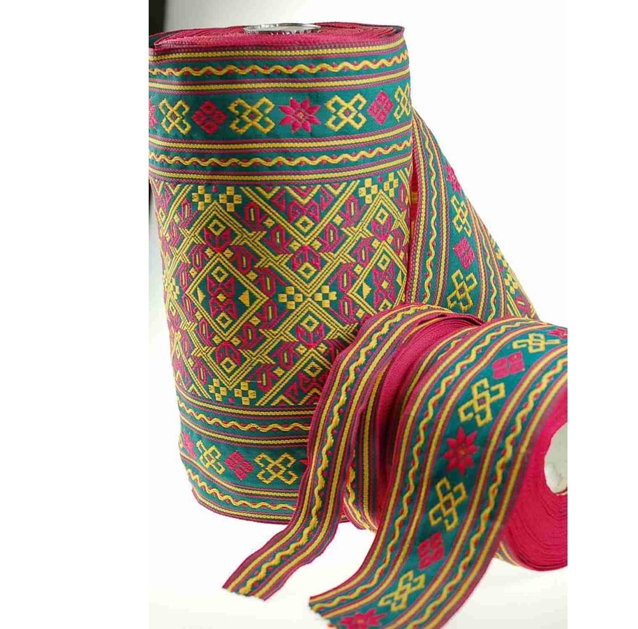 Neotrims Aztec Indian Ribbon Set, 3 Size, Home Decoration Apparel ...