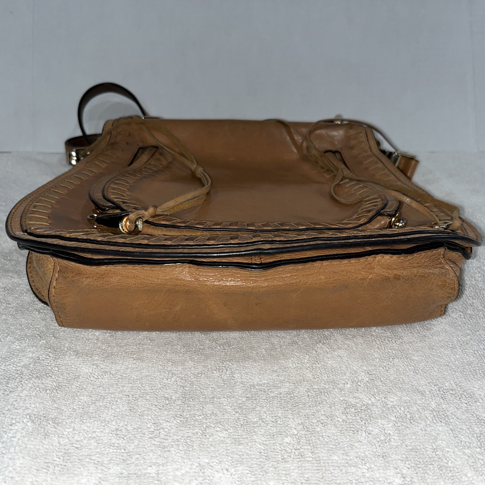 Rebecca Minkoff Tan Leather Shoulder Handbag Purse Stamped 1974222 ...