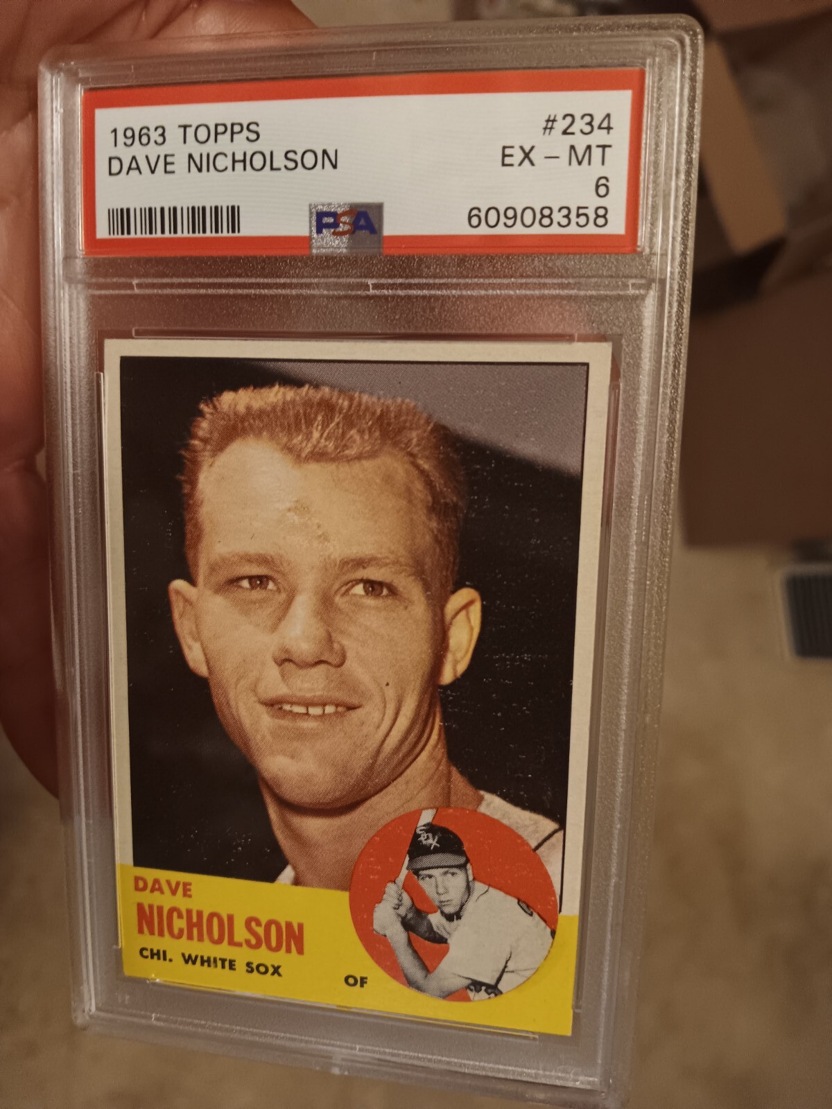1963 Topps - #234 Dave Nicholson, Dave Nicholson for sale online | eBay