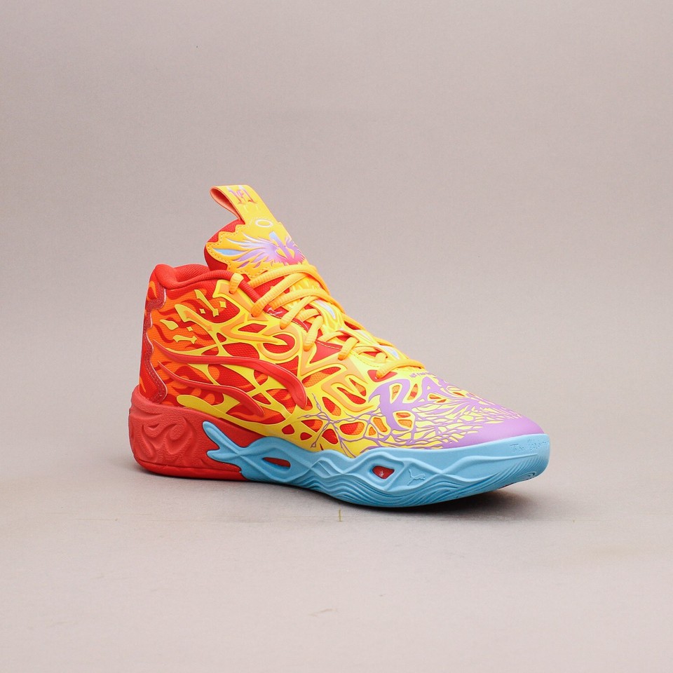 Puma Basketball MB. 04 LaMelo Ball Phoenix Red Orange Glow Men Shoes ...
