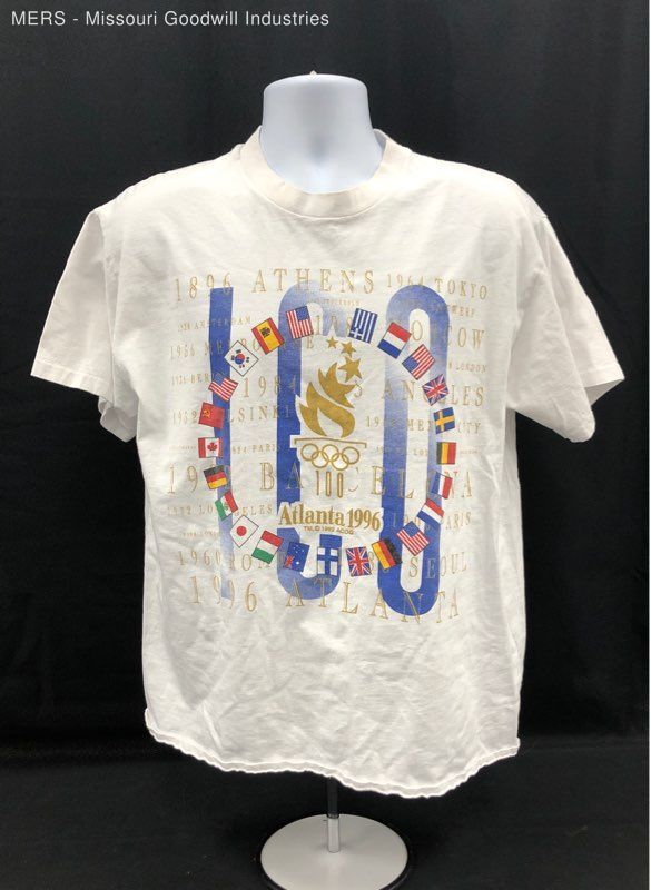 Vintage Flame Flags Atlanta Olympics 100 Year Past Co… - Gem