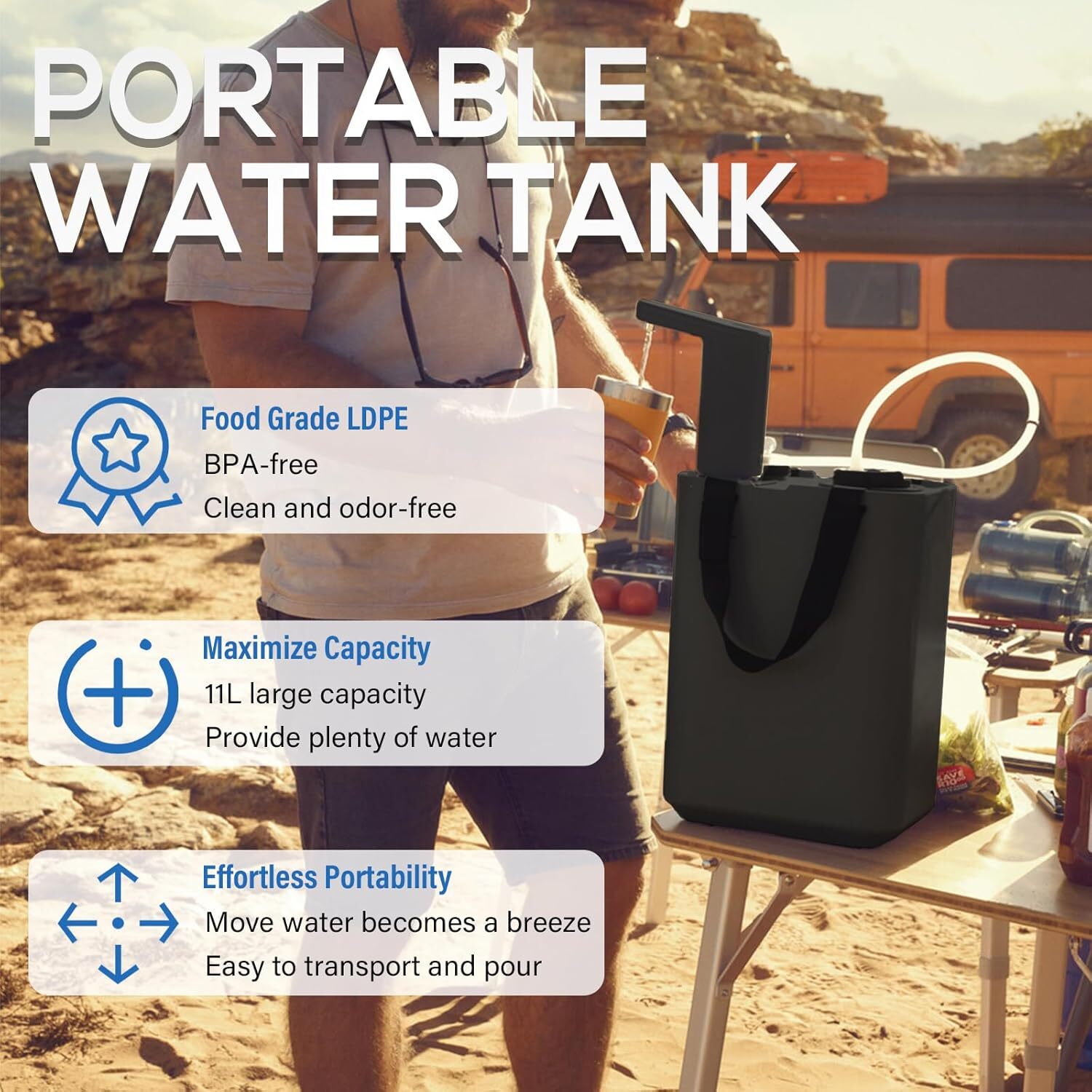 For Dometic GO 11L BPA Free Food Grade Hydration Water Storage ...
