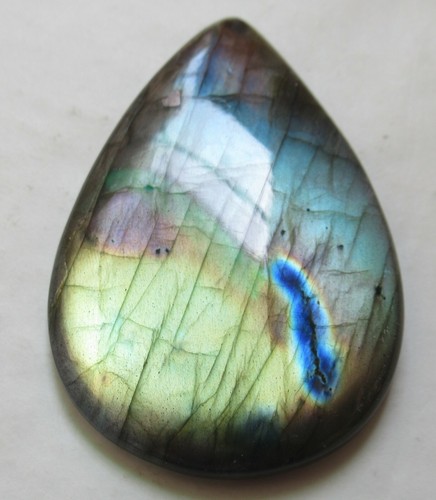 LABRADORITE CABOCHON PEAR SHAPE 98.50 CTS NATURAL LOOSE GEMSTONE E 726 ...