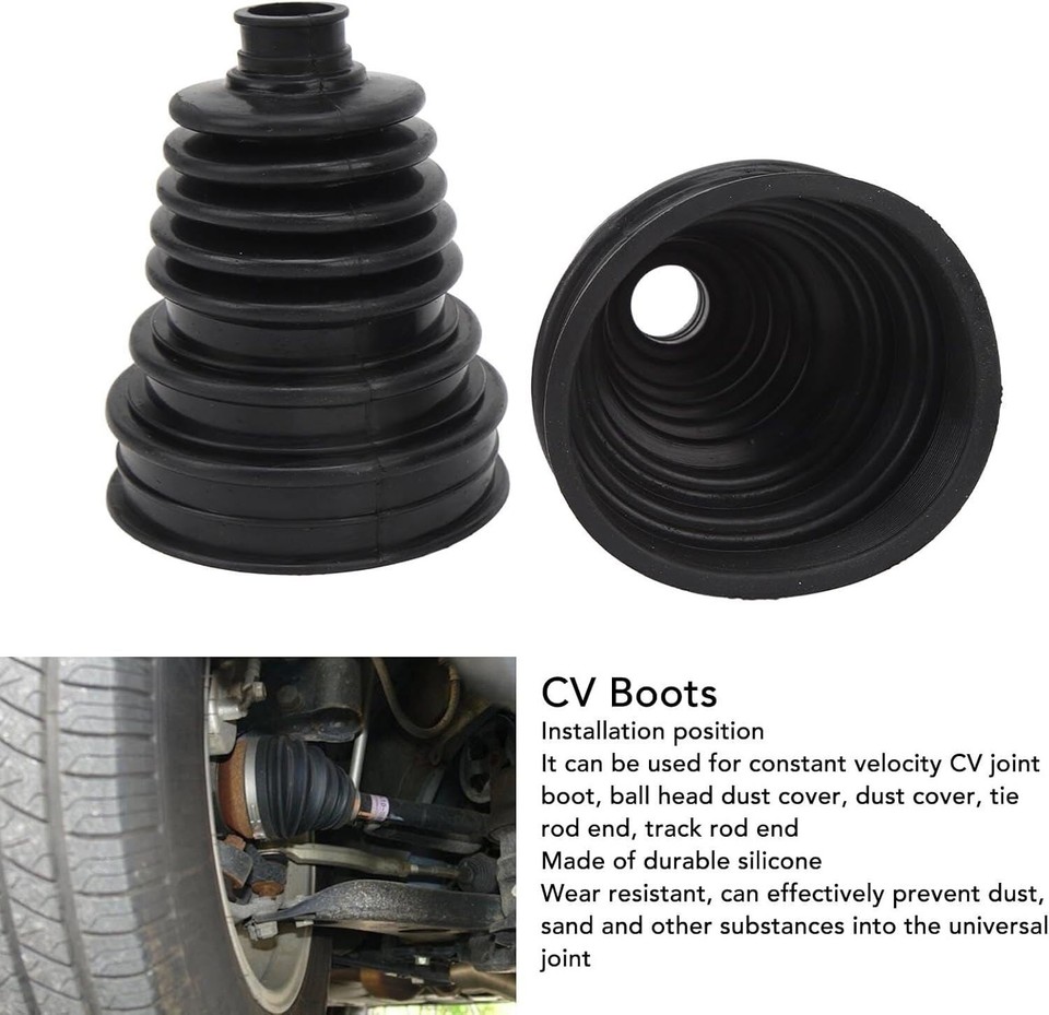 2X CV Boot Kit Stretchy Universal Fit Drive Shaft Gator Joint Boot ...