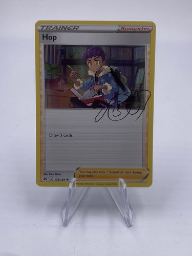 2023 Pokémon TCG | Hop #133 /159 RARE HOLO Crown Zenith Auto Signed ...