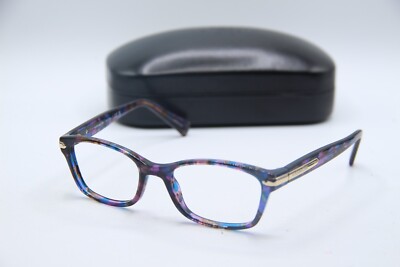 NEW COACH HC 6065 5288 PURPLE CONFETTI BLUE AUTHENTIC FRAMES EYEGLASSES ...