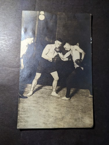Mint England RPPC Boxing Fighting Postcard Two Mean Uppercut | eBay