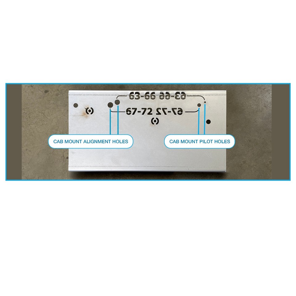 63-72 Chevy C10 CPP’s Frame Shortening Kit Short Bed Conversion 1/4 ...