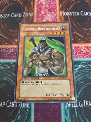 Yu-Gi-Oh! Elemental Hero Wildheart GSE-EN001 Limited Super Rare Near ...