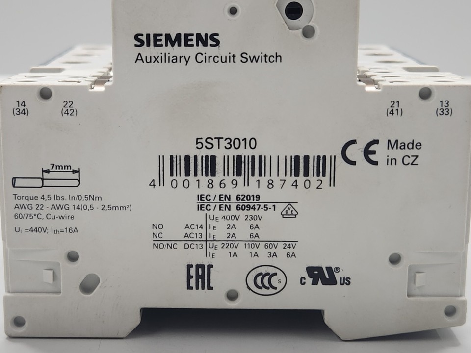 SIEMENS 5SY6316-7 5ST3031 5ST301.AS 5ST3010 CIRCUIT BREAKER | eBay