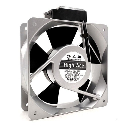 New sanyo denki 109-602 fan 200v fan 37.5w/33w 50/60hz 3 month warranty ...