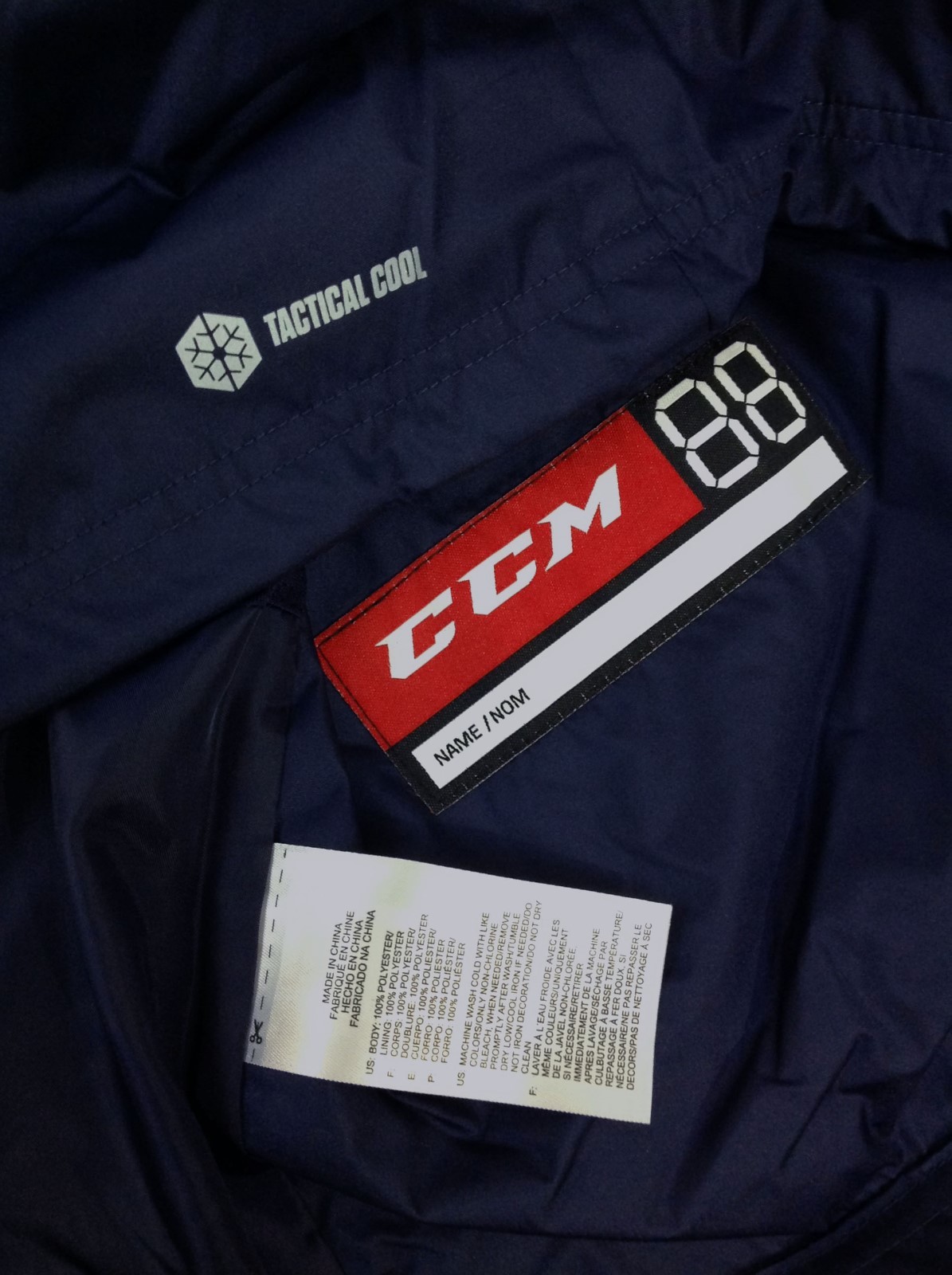CCM Hockey Lightweight Rink Suit Jacket (J5588) Navy Size Senior/Adult ...