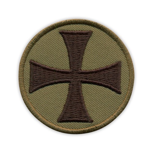 The Templar Cross - round patch, subdued Patch/Badge Embroidered | eBay