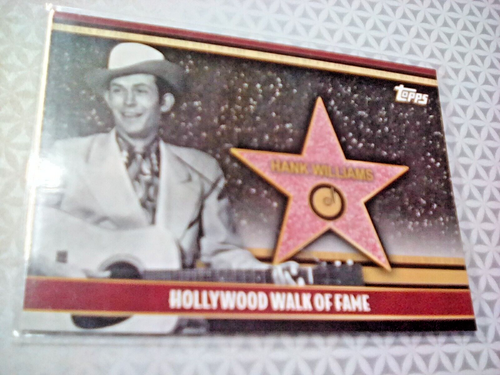 HANK WILLIAMS 2011 Topps American Pie Hollywood Walk of Fame #HWF-15 ...
