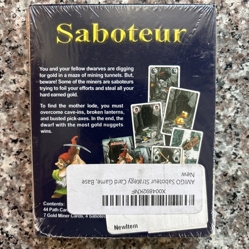Saboteur Card Game New & Sealed! Original 2018 Amigo English Version ...