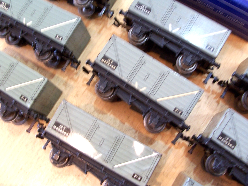 Rake of Nine HORNBY DUBLO D2 3 Rail 12t HIGH SIDED COAL WAGON M608344 ...