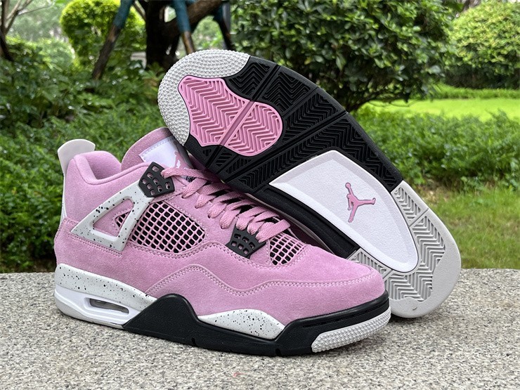 US Size 7-12 Jordan 4 Retro "Orchid" Men/Women Mid Top Basketball Shoes ...