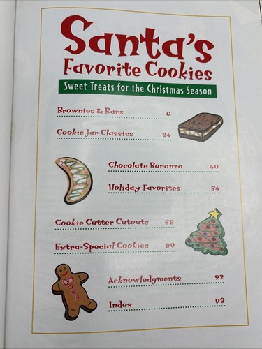 Santa’s Favorite Cookies Sweet Treats for the Christmas Season - 1999 ...