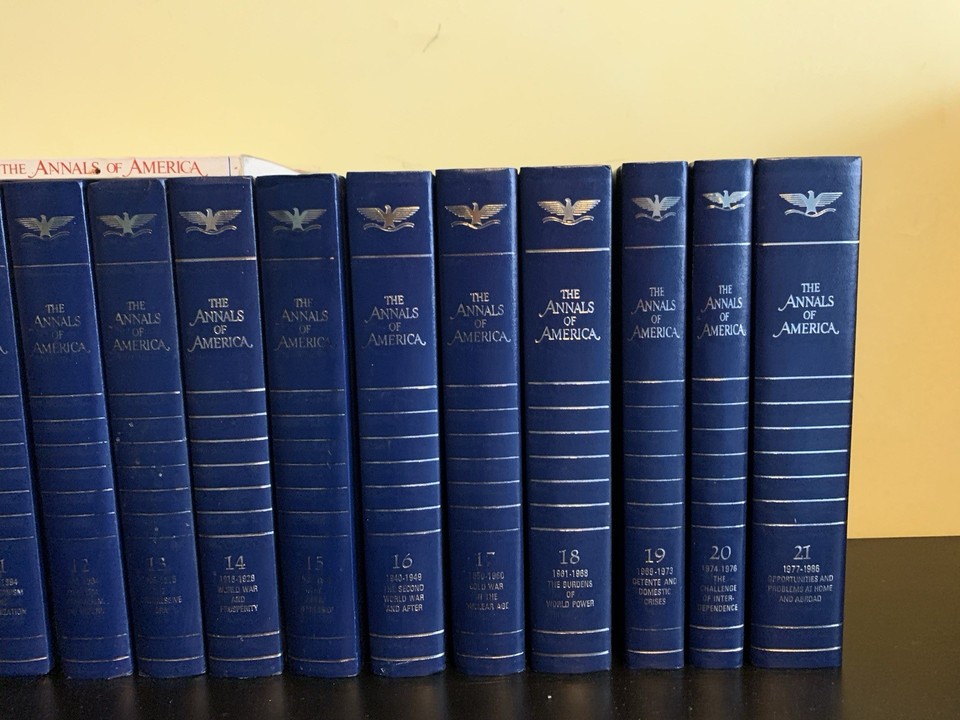 The Annals of America 21 Volume Encyclopedia - Blue Set - Hardcover | eBay