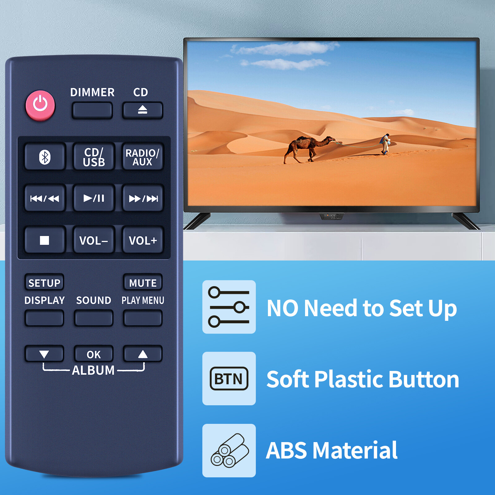 N2QAYB001050 Remote Control For Panasonic Audio System SC-ALL5 SC ...