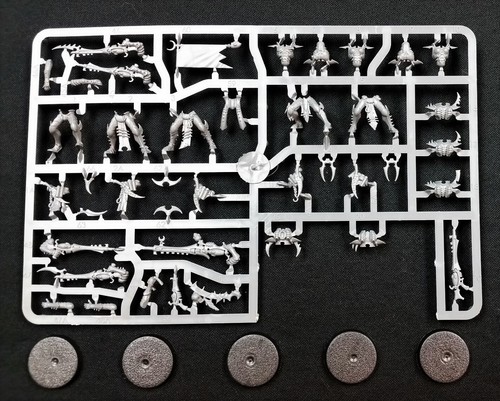 40K Drukhari 5 Kabalite Warriors Splinter Cannon Banner Dark Eldar ...