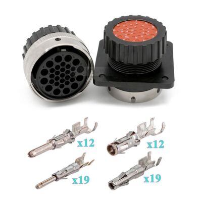 31 Pin ITT Cannon Aviation Circular Male Female Waterproof Connector ...
