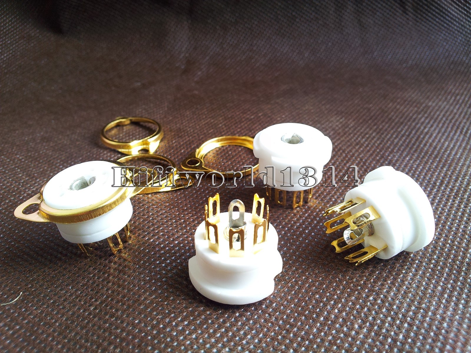 4x GZS4-F-G 2A3 300B 45 50 U4A Base 4 Pin bakelite Tube Gold Socket | eBay