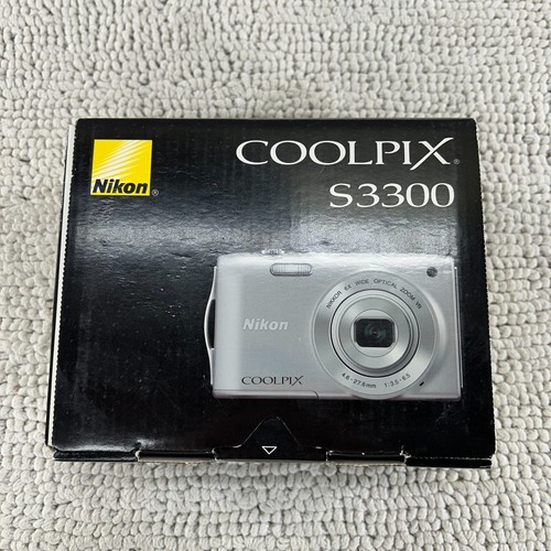 NIKON COOLPIX S3300 16.0 MP MEGAPIXEL DIGITAL CAMERA WITH BOX ...