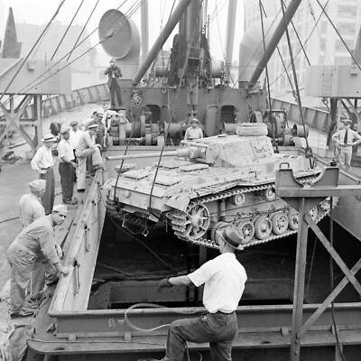 WW2 WWII Photo World War Two Captured German Panzer Tank Aberdeen ...