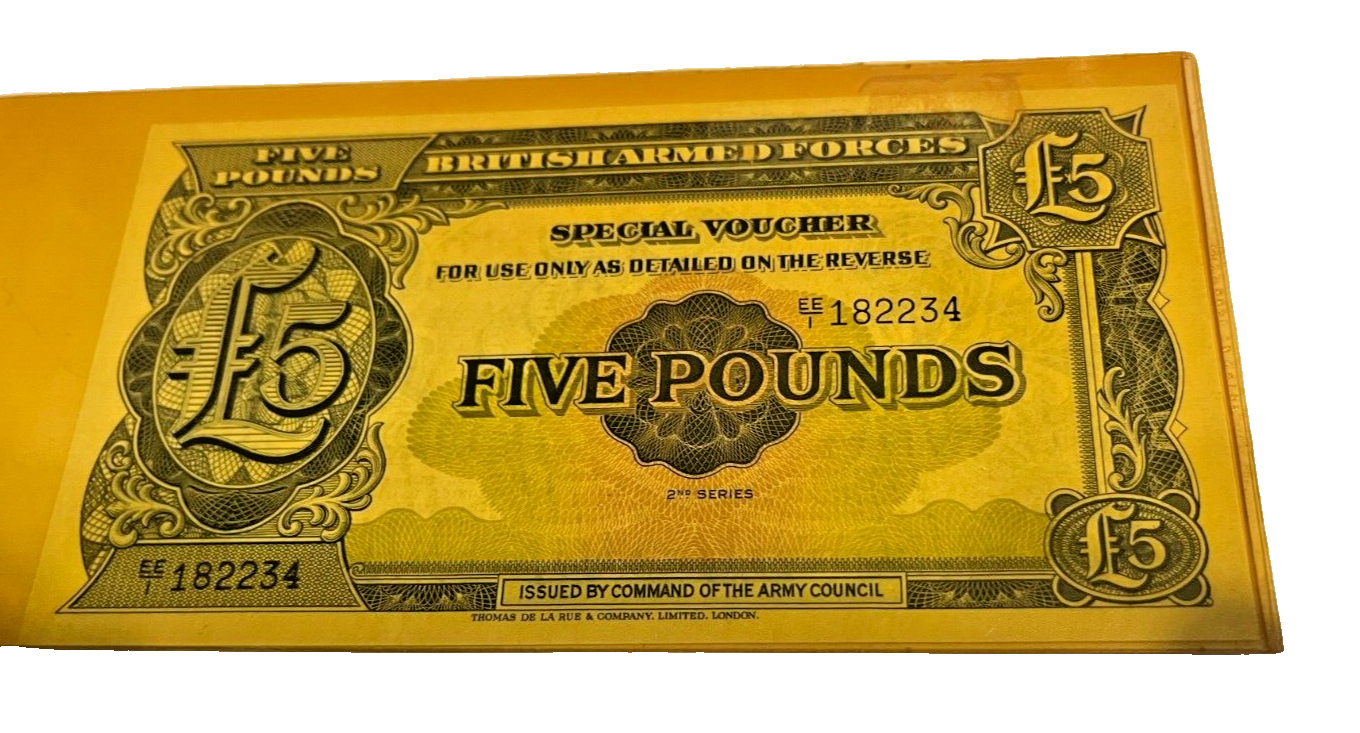 WWII Germany - Banknotes of the British Armed Forces 5 Pound Note - 2nd ...