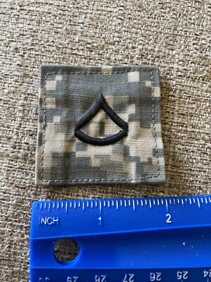 US Army Private First Class PFC E-3 Rank ACU Hook / Loop Patch INV6615 ...