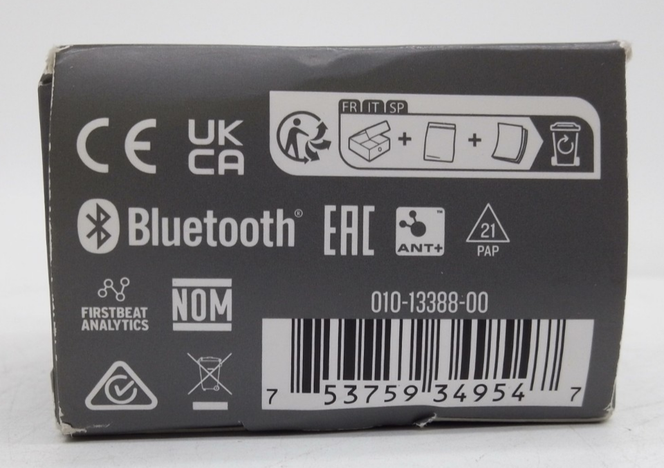 Garmin HRM 200 Heart Rate Monitor Chest Strap Bluetooth ANT+ HRV ...