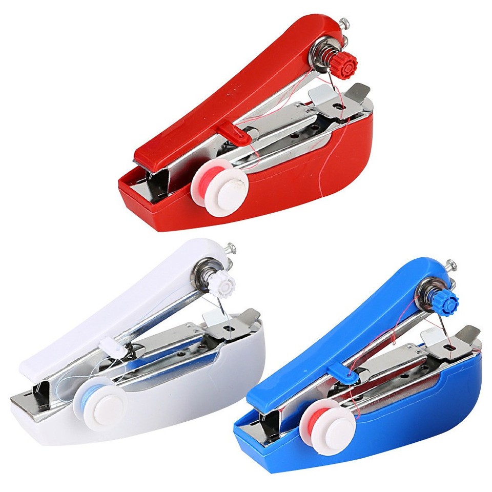 9 Pcs Handheld Sewing Machine Mini Sewing Machine Handy Cordless ...