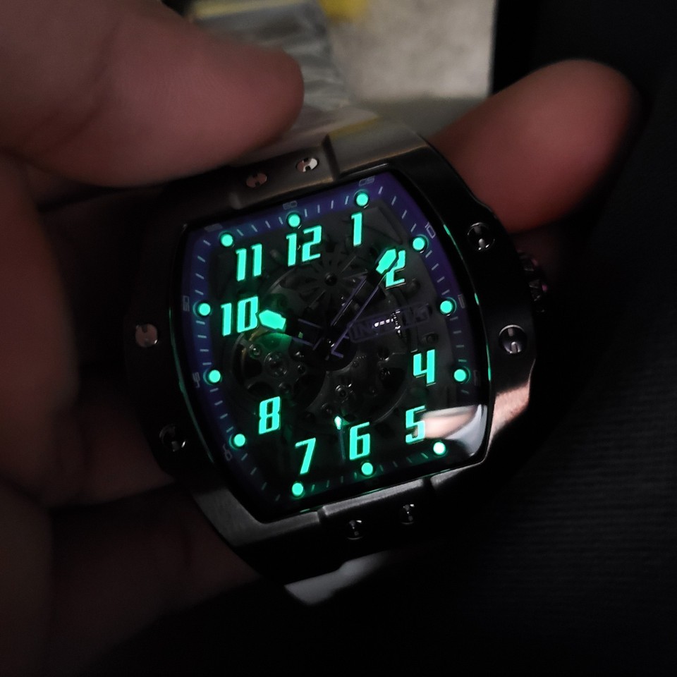 INVICTA S1 RALLY DIABLO 44895 AUTOMATIC PURPLE SKELETON AUTOMATIC MEN'S ...