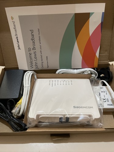 SAGEMCOM-NHJPF6 JOHN LEWIS Broadband ADSL Router | eBay