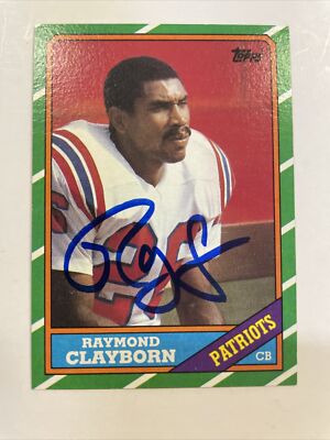 1986 NFL Topps Football Raymond Clayborn Autographed Card #41 T A-3 | eBay
