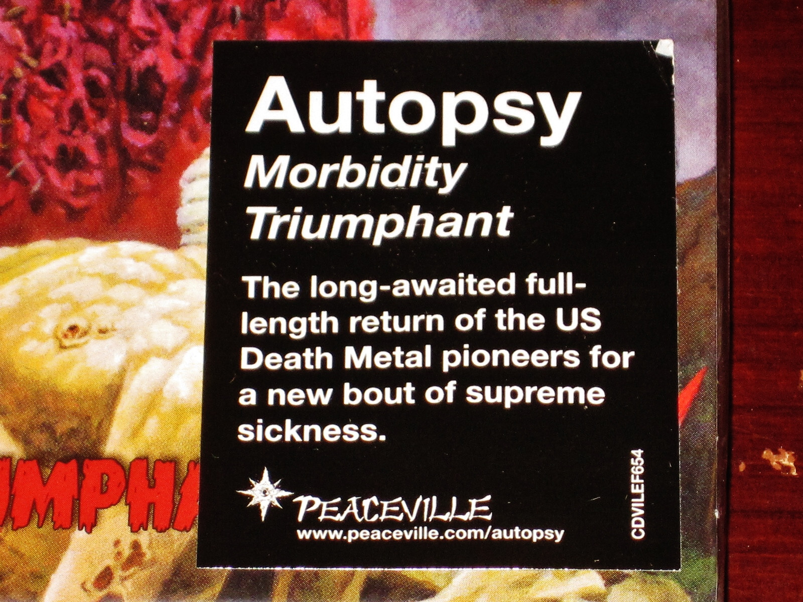 Autopsy: Morbidity Triumphant CD 2022 Peaceville Germany Slipcase ...