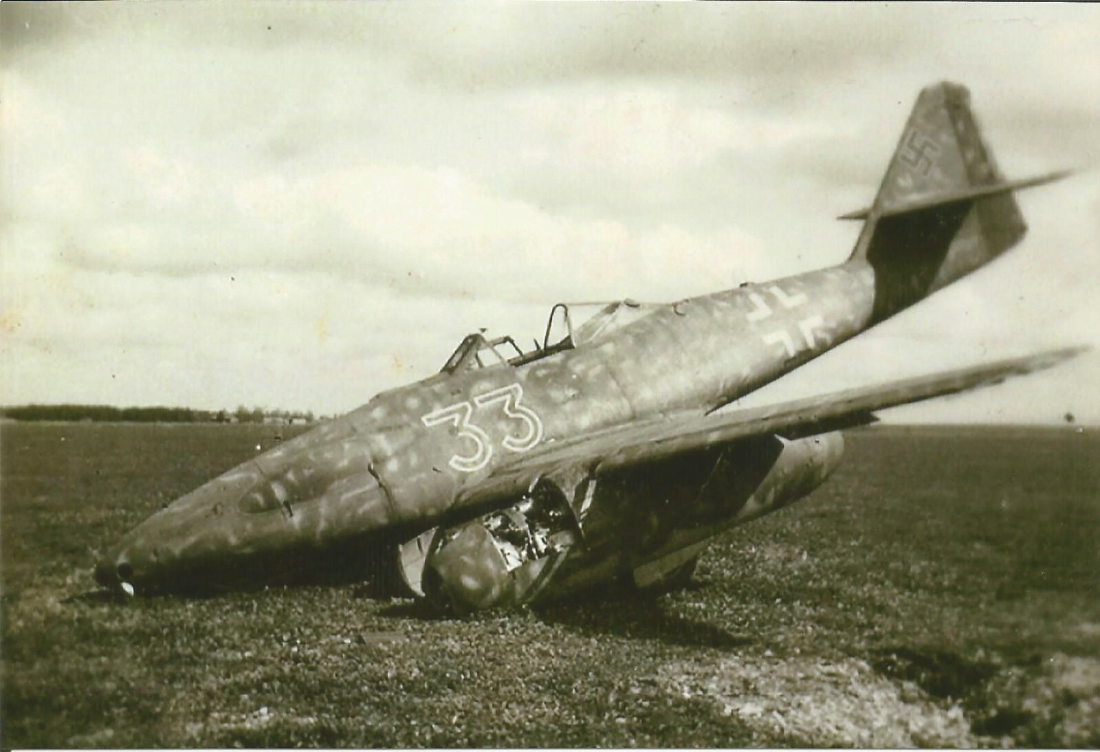 WW II - Photo German ---- ME - 262 Jet Fighter Crash Landing | eBay